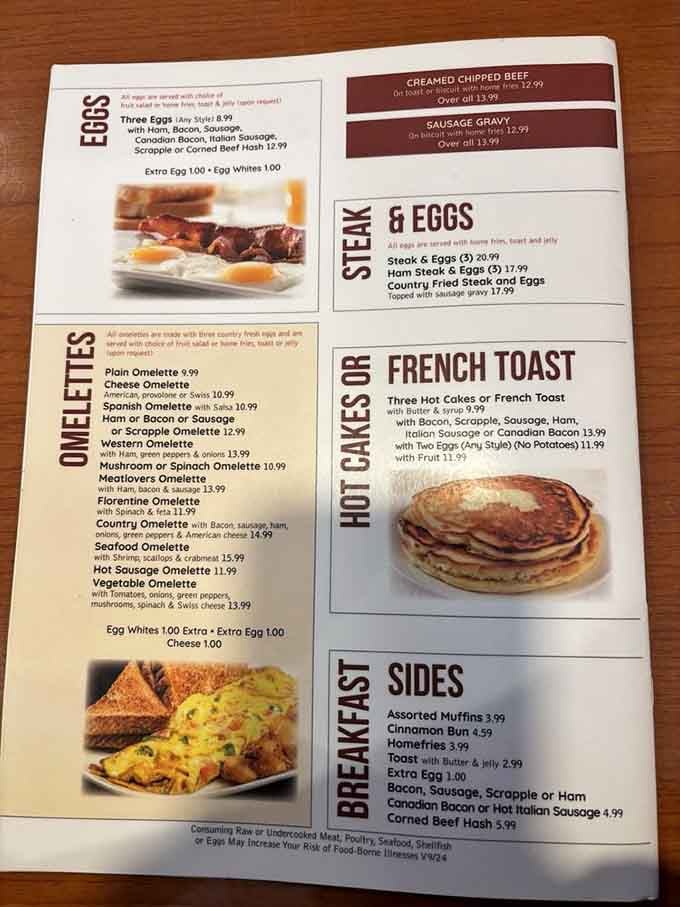 This menu isn't just reading material&mdash;it's a roadmap to happiness with options that'll make decision-making your morning's greatest challenge.