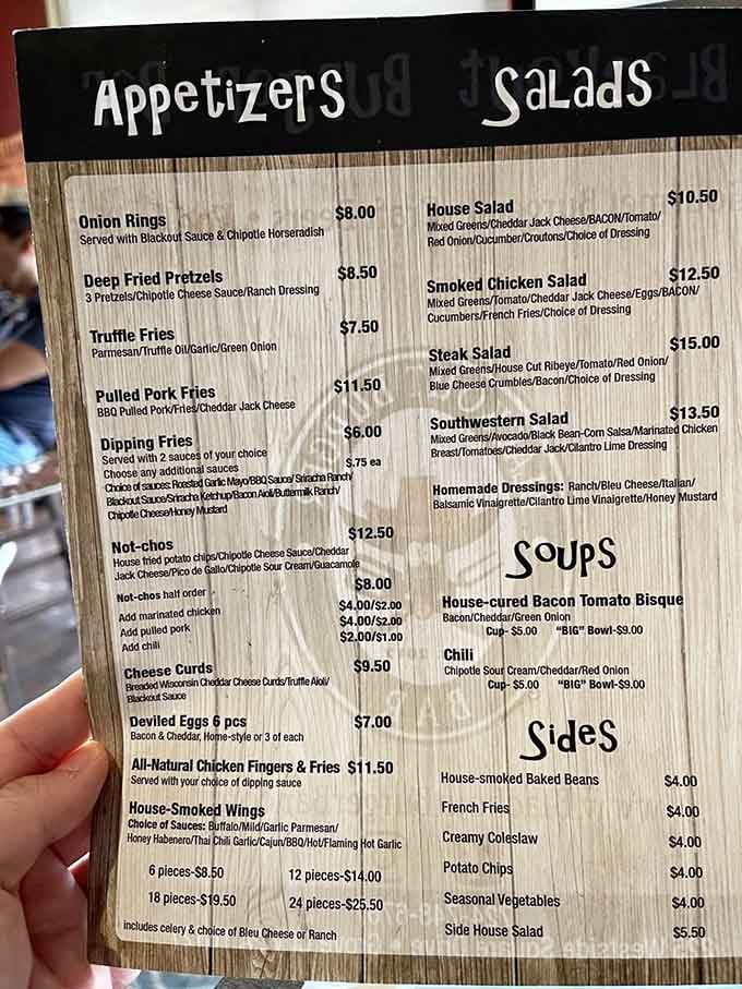 The menu reads like a love letter to comfort food enthusiasts&mdash;each item promising a delicious detour from your diet plans.