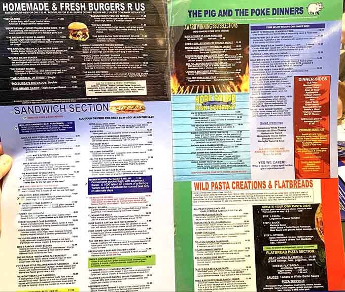 This menu reads like a novel, offering more plot twists than your favorite streaming series.