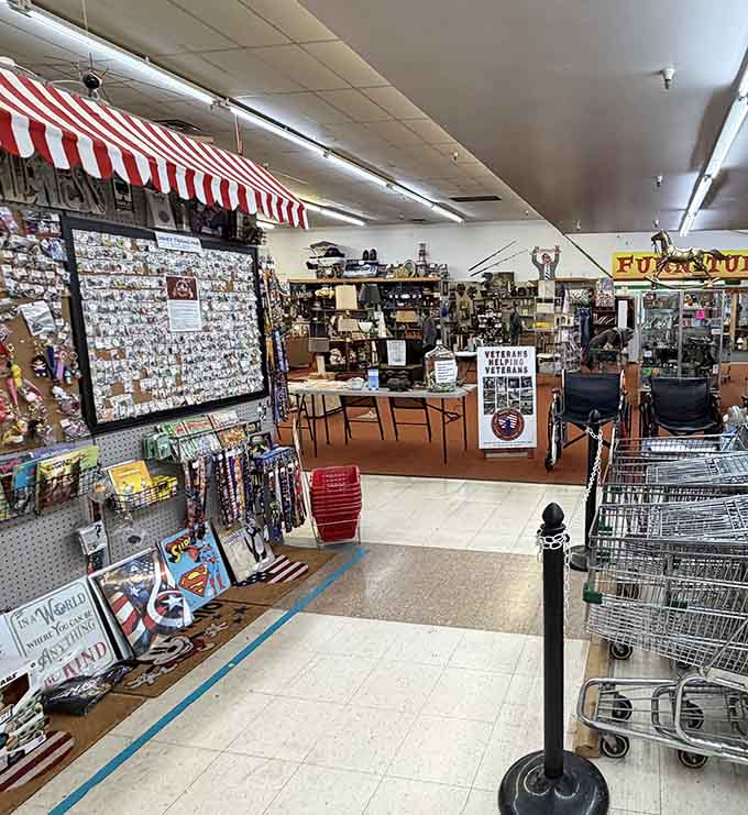 Wide aisles and endless possibilities stretch before you like the yellow brick road, minus the flying monkeys.