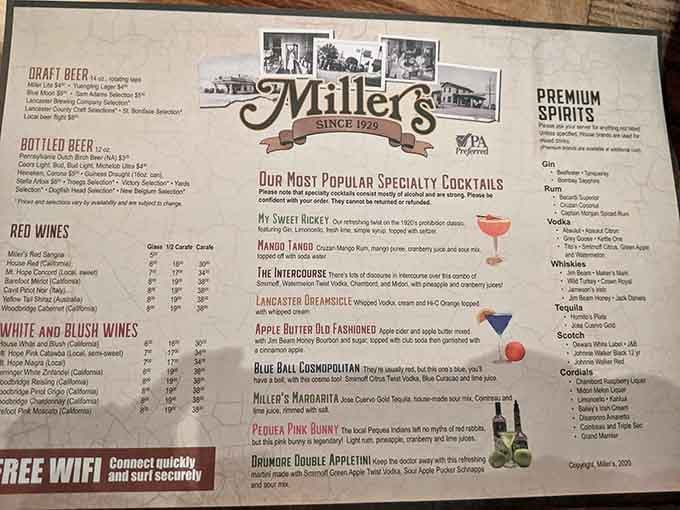 The drink menu offers everything from craft cocktails to local brews, because carbs need proper accompaniment.