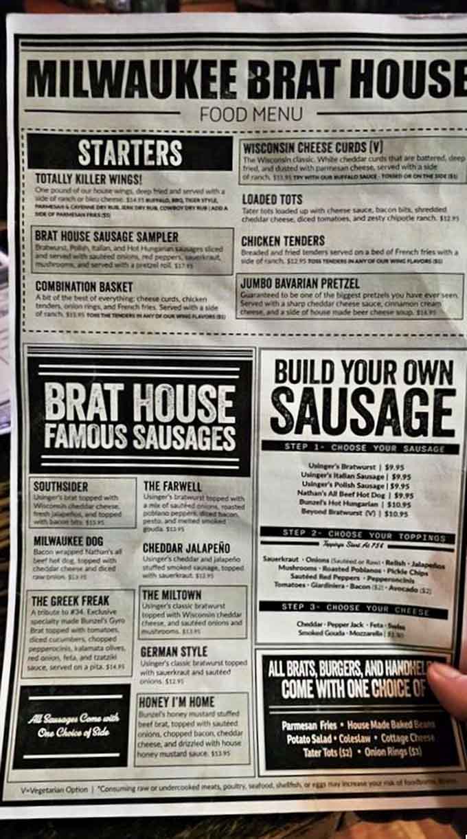 This menu reads like Wisconsin's greatest hits album, and every track is a certified banger worth ordering.