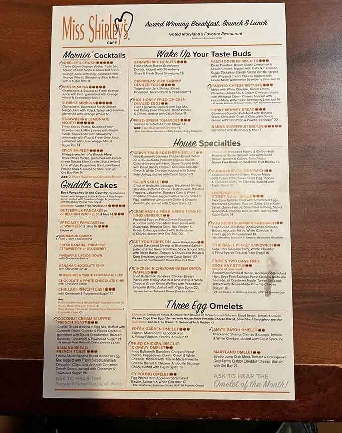 This menu reads like a greatest hits album of breakfast, and trust me, there are no B-sides here.