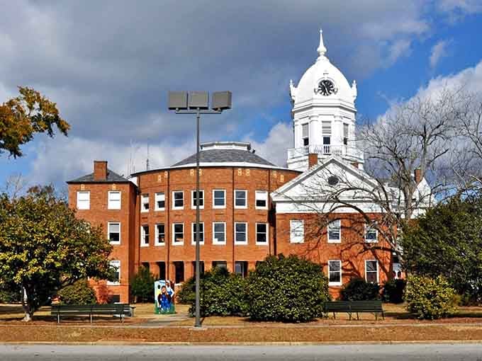 That iconic white cupola crowns the Old Courthouse, standing tall like it's been waiting for you to notice it.