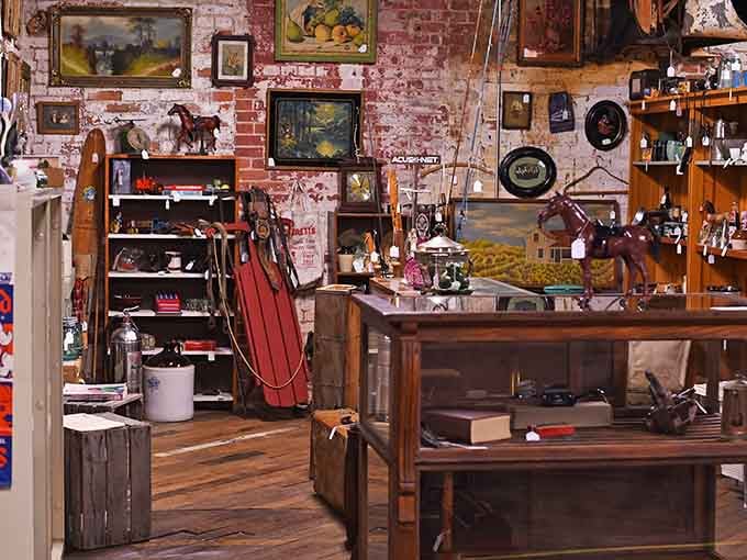 Inside this treasure trove, exposed brick walls and wooden floors create the perfect backdrop for discovering items you didn't know you desperately needed.