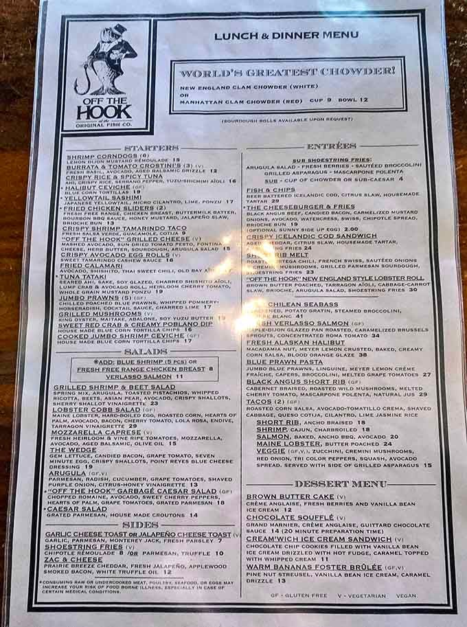 When a menu boldly declares "World's Greatest Chowder," you know they're either supremely confident or wonderfully delusional.