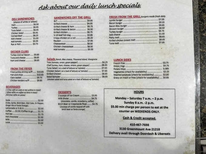 A menu that reads like a love letter to breakfast, offering everything your hungry heart desires without breaking the bank.