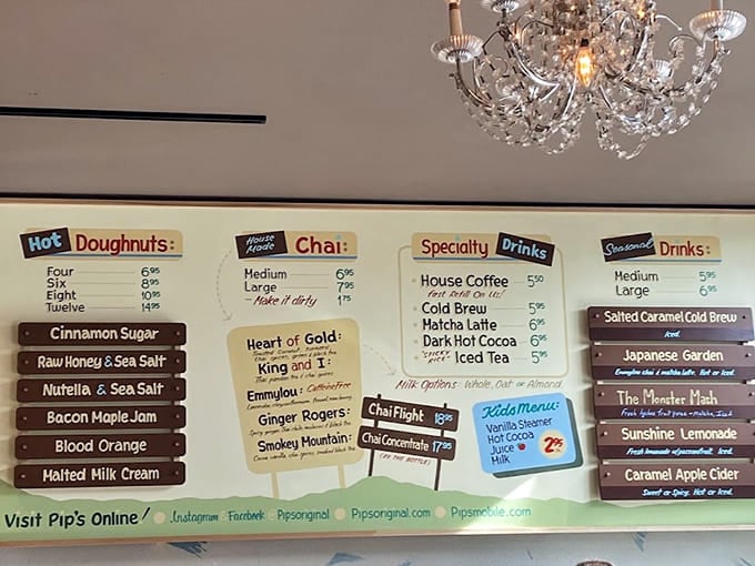 This menu board is your roadmap to happiness, featuring more delicious decisions than you'll know what to do with.