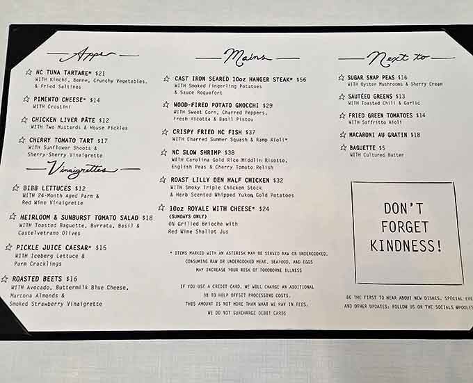 When a menu includes pimento cheese and chicken liver pate, you know someone's taking Southern food seriously and creatively.