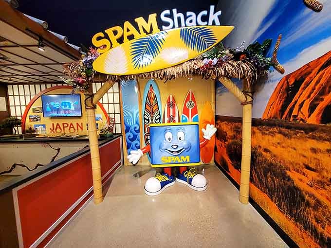 The SPAM Shack brings tropical vibes to Minnesota, because apparently processed meat pairs perfectly with palm trees.