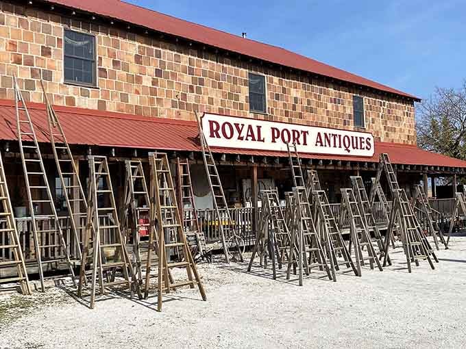Royal Port Antiques is where your grandmother's "junk" becomes someone else's treasure, and vice versa, delightfully so.