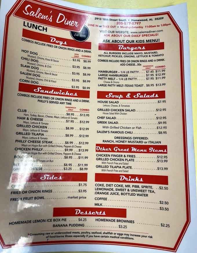 A menu that doesn't need a decoder ring, just an appetite and a sense of adventure.