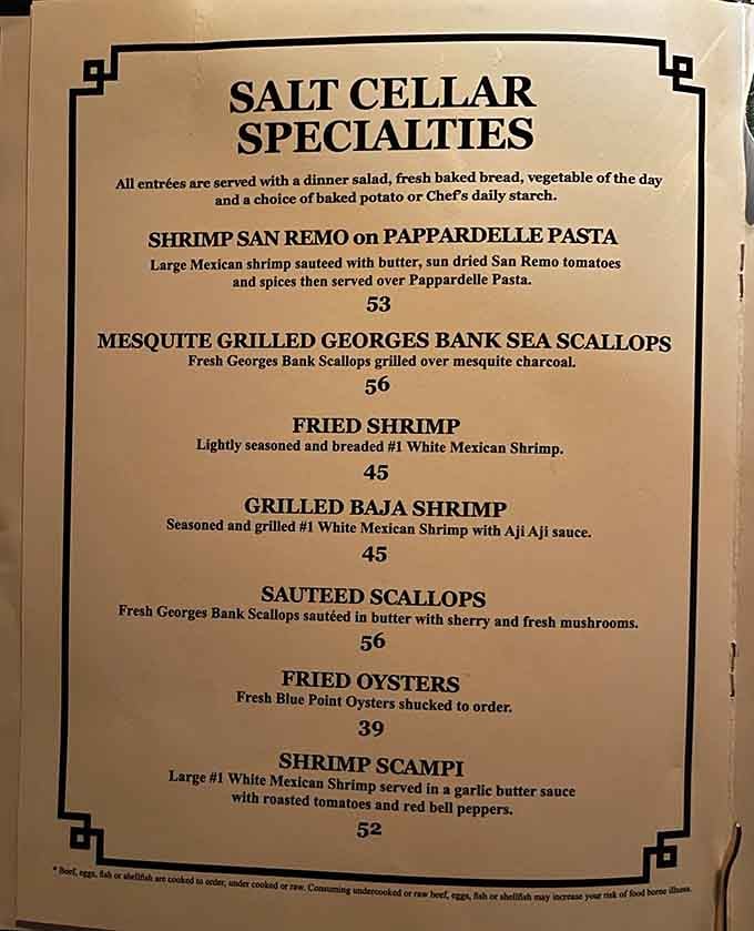 This menu reads like a greatest hits album of the ocean, each dish a chart-topper in its own right.