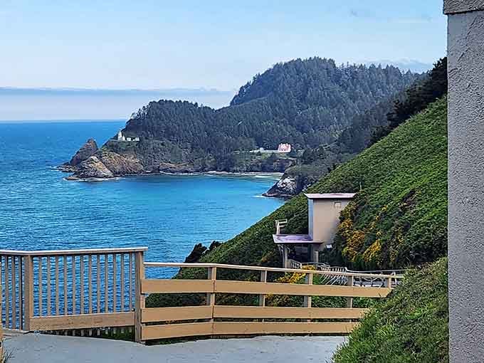 That lighthouse view makes you understand why people write poetry about the Oregon coast.
