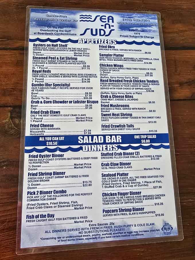 When a menu proudly declares "Our Famous Family Recipe Served For Over 45 Years," you know someone's grandmother is smiling somewhere.