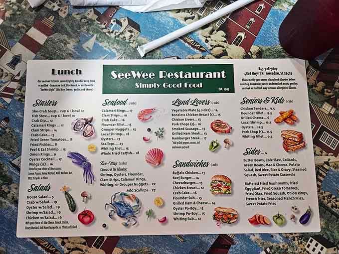 "Simply Good Food" isn't just a tagline&mdash;it's a promise this menu delivers on with every single item listed.