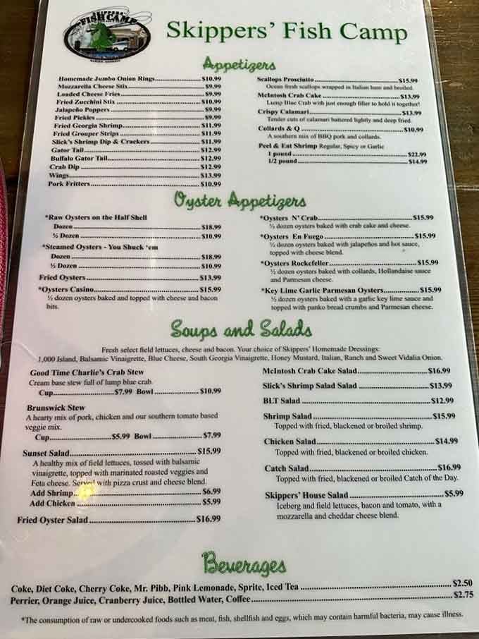 When the menu needs this much space for shrimp options alone, you know you're in the right place.