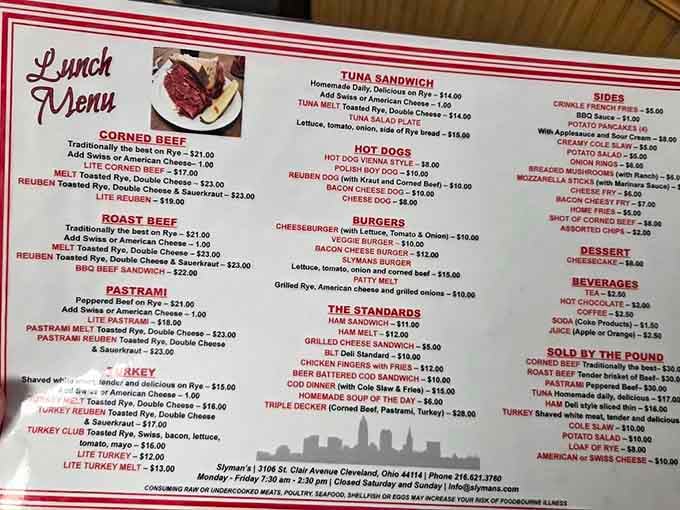 This menu reads like a love letter to meat, with portions that make "regular" seem like a foreign concept.