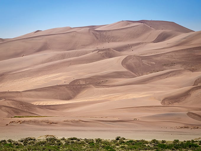 Those tiny specks climbing the dunes? That's you in about an hour, questioning every life choice that led here.