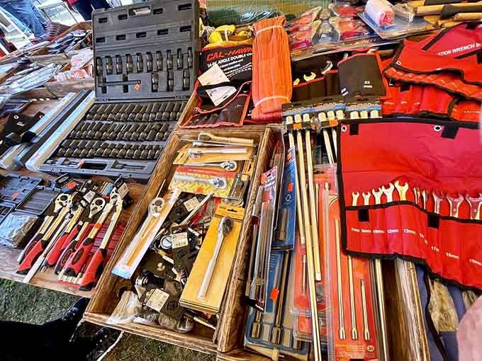 Tools that built America, now waiting for someone who actually knows what half of them do beyond "looks cool."