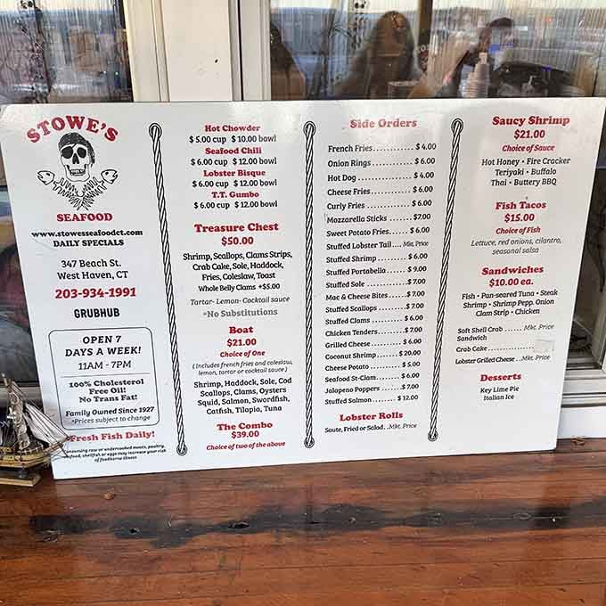 When a menu promises treasure chests and boats of seafood, you know you're in for an adventure worth taking.