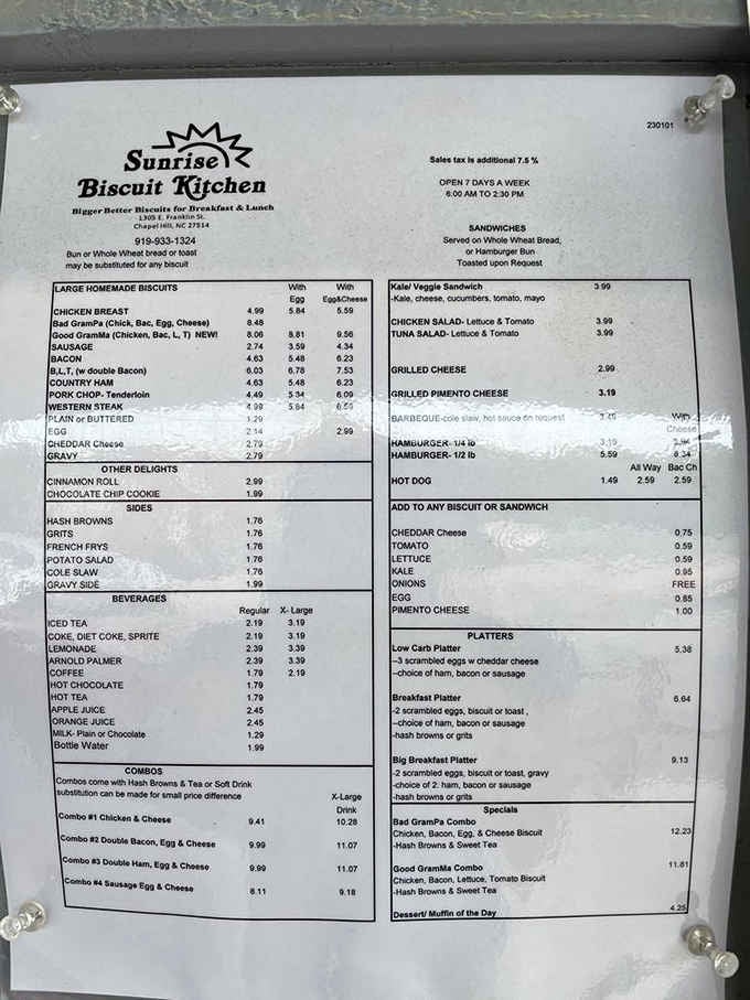 This menu board is basically a choose-your-own-adventure book, except every ending involves buttery, flaky happiness.