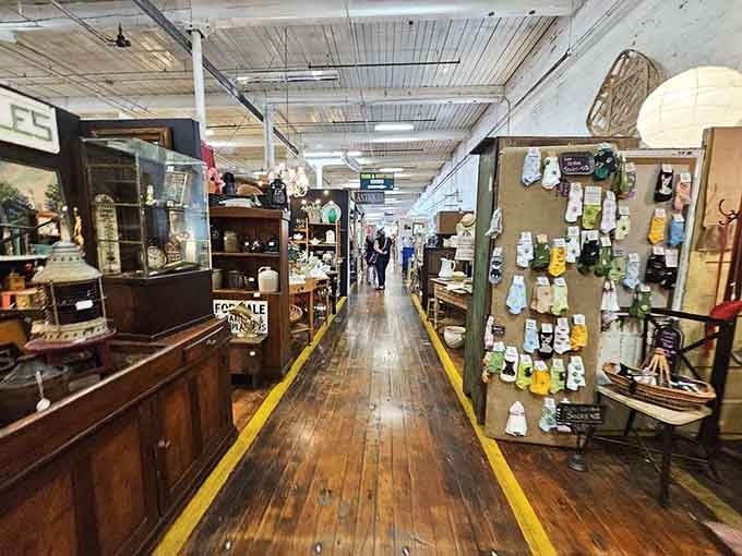 These aisles stretch on like the yellow brick road, except they lead to mid-century lamps instead of Oz.