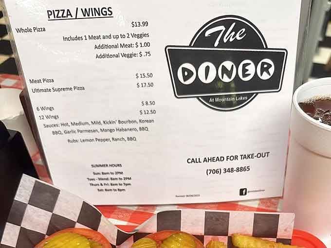 When a menu offers this many wing sauce options, you know the kitchen takes flavor seriously at every meal.