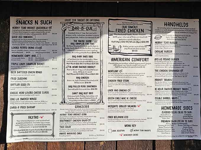 This menu reads like a love letter to comfort food, with enough options to keep you coming back all year.