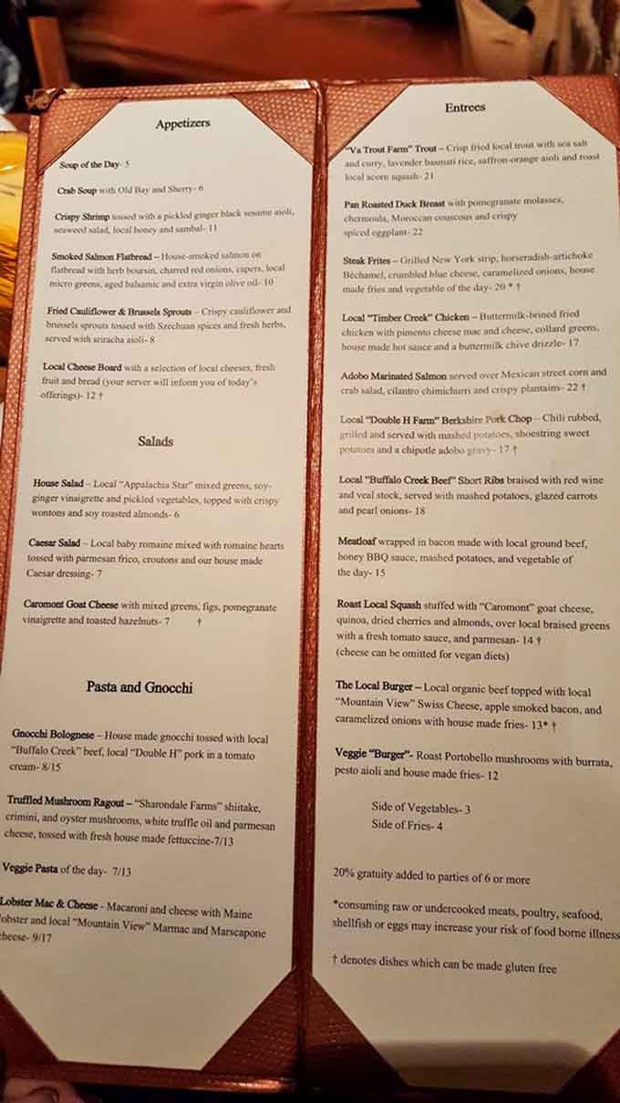 When a menu features this many local farms by name, you know someone's doing their homework in the kitchen.