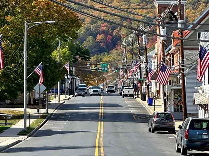 When autumn arrives, Thurmont's streets become a parade route for falling leaves instead of actual parades.