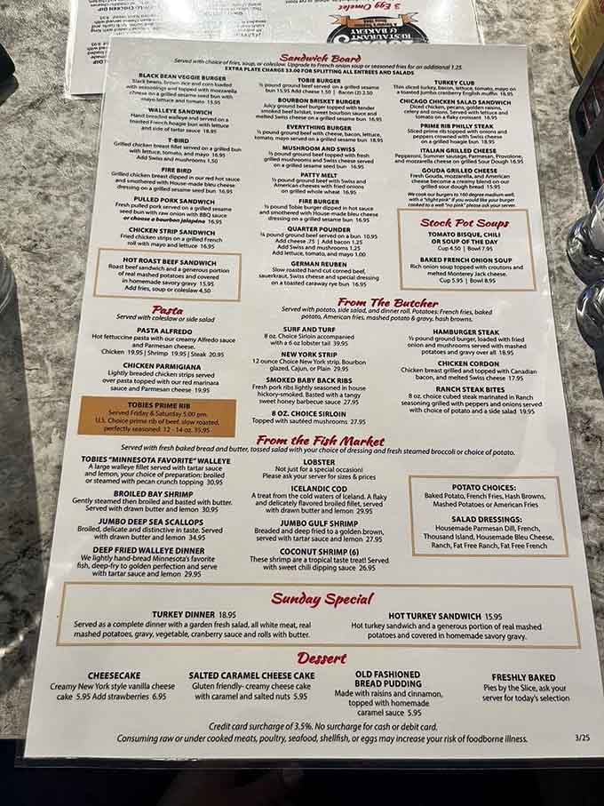 This menu reads like a greatest hits album, and every track is a certified banger.