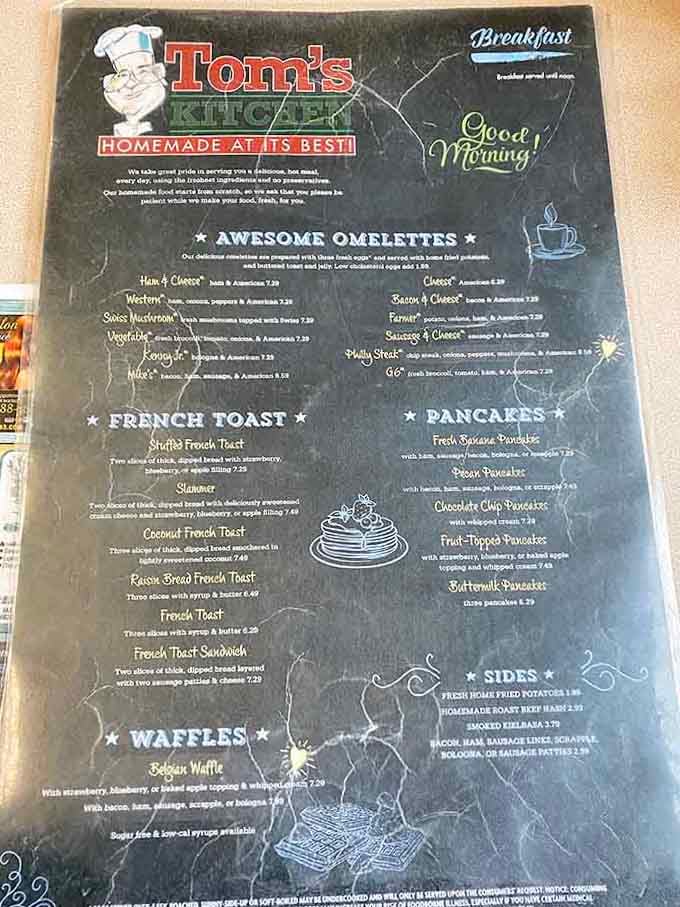 When a menu promises "Homemade at Its Best," you know someone's grandmother is smiling somewhere with approval.