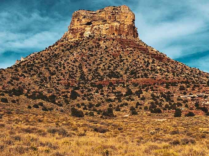 Vulcan's Throne rises like nature's exclamation point, reminding you that Arizona's landscape doesn't do anything halfway.