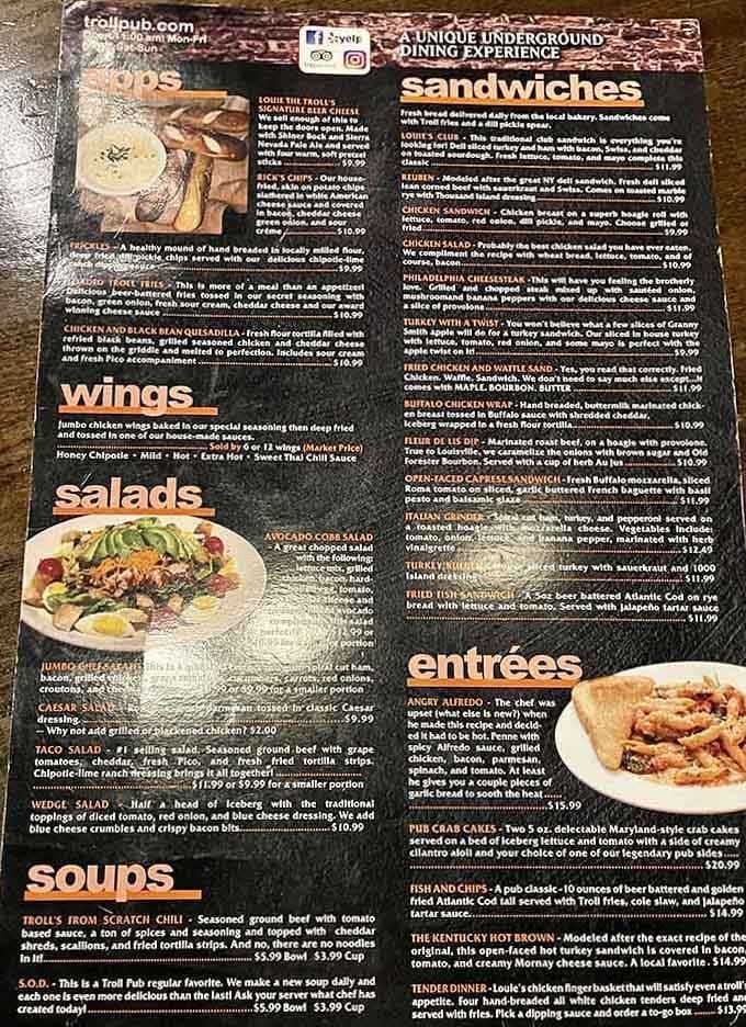 When the menu reads like a fantasy novel meets comfort food encyclopedia, you know you're in trouble.