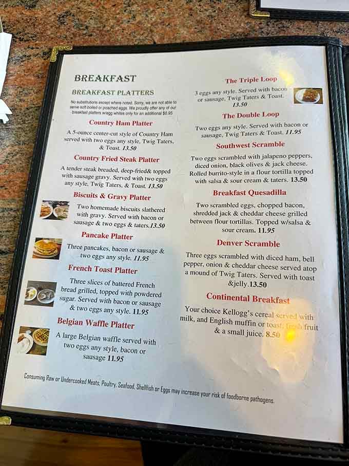The breakfast menu reads like a love letter to both classic diners and Latin American kitchens.