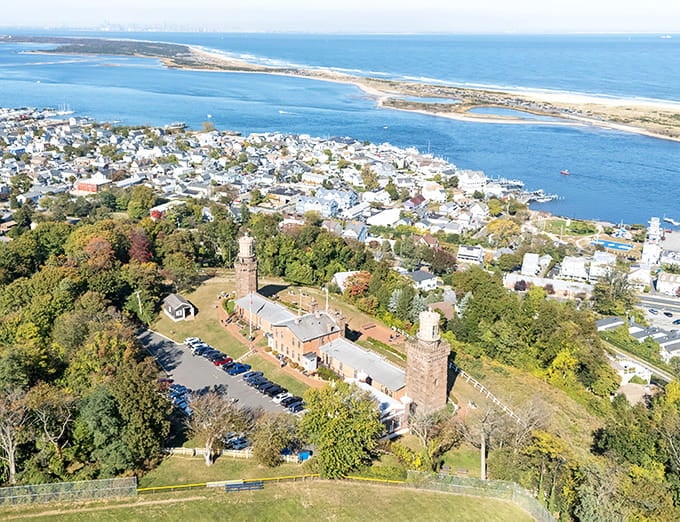 From above, you can see why ships relied on this hilltop beacon for generations of safe passage.