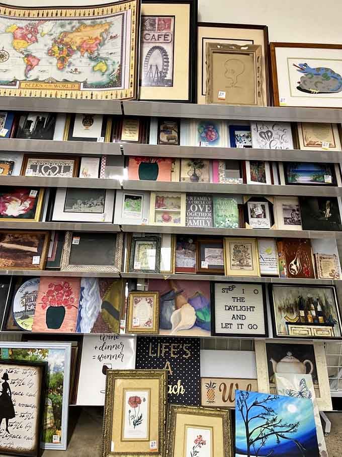 One person's wall art is another person's perfect living room centerpiece, and these frames are ready for their second act.