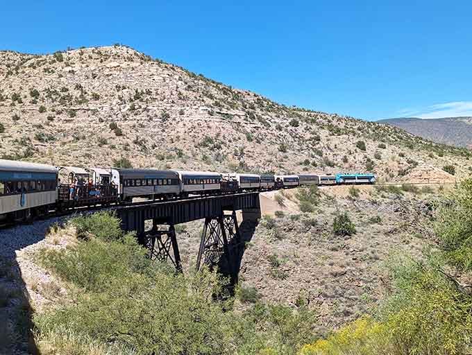 This historic trestle has been holding strong for over a century, like the Clint Eastwood of bridges.