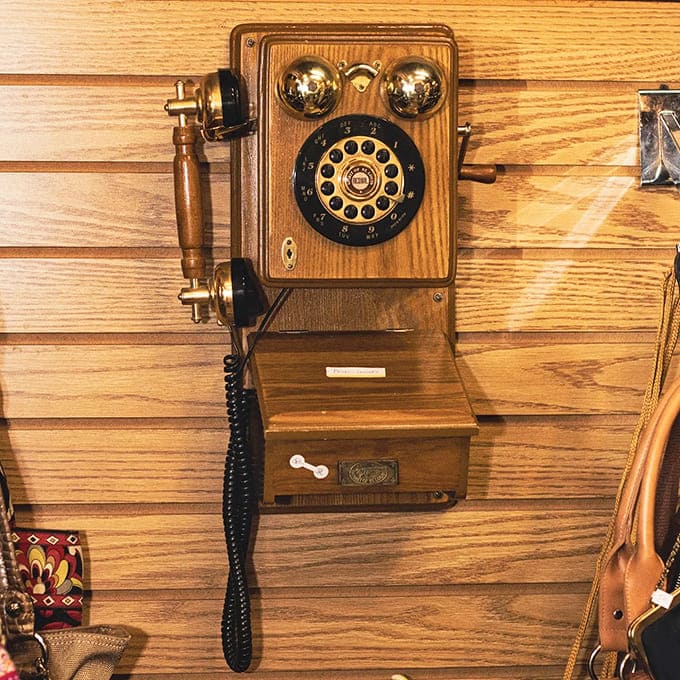 Before smartphones ruled our lives, this wooden wall telephone demanded your full attention and perfect posture&mdash;no texting while slouching on the couch!