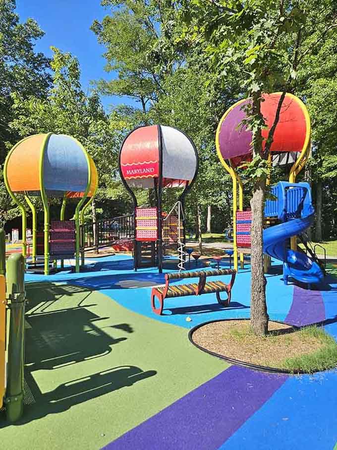 Hot air balloons that won't accidentally carry you away? Now that's the kind of adventure parents can appreciate.