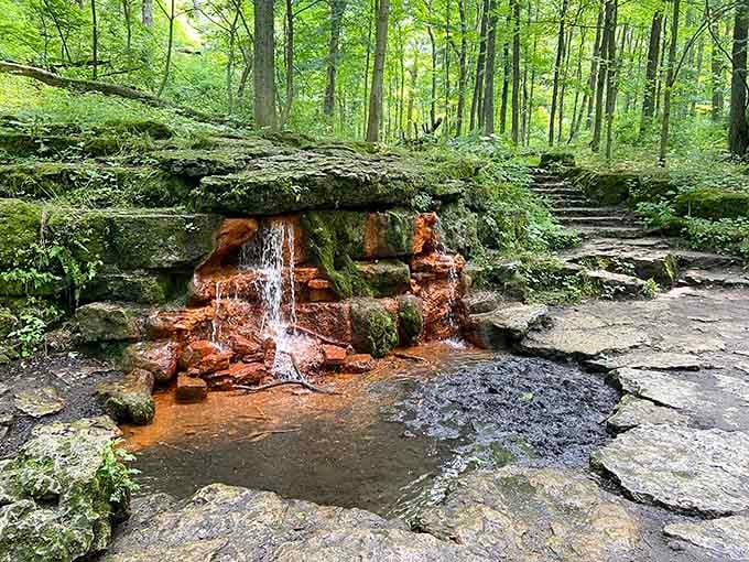 Mother Nature's own water feature, proving Ohio doesn't need a fancy landscaper to look absolutely stunning.