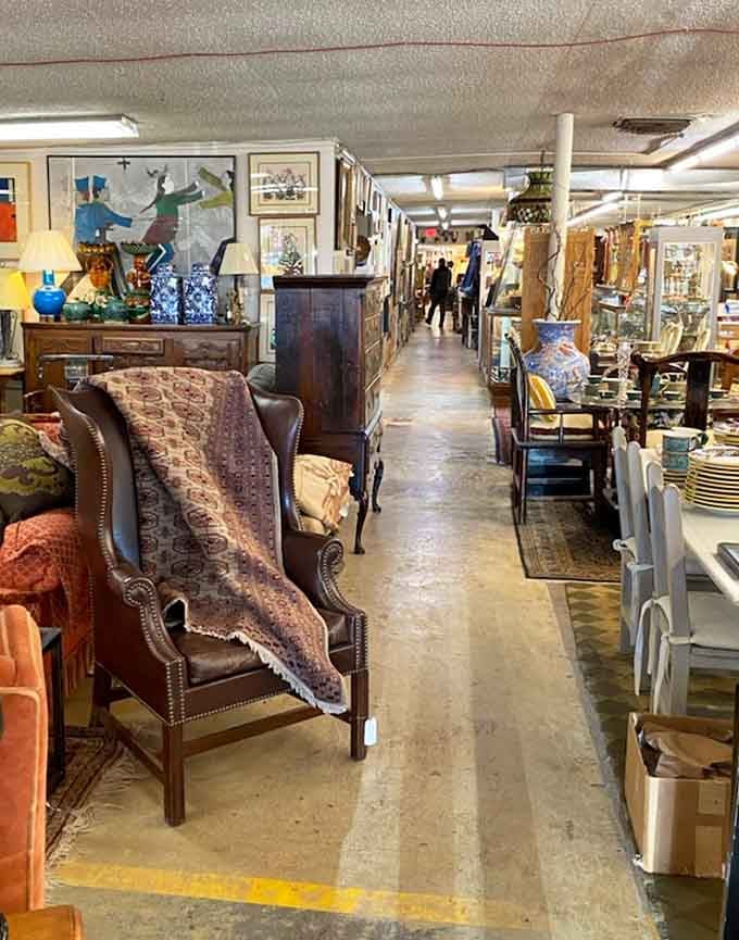 Down the rabbit hole you go! Each aisle promises adventures in collecting where "just browsing" becomes a three-hour expedition.