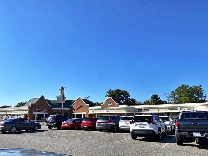 Blue skies and bargains&mdash;a perfect Virginia day. The outlet's layout invites exploration, with each storefront promising new discoveries.