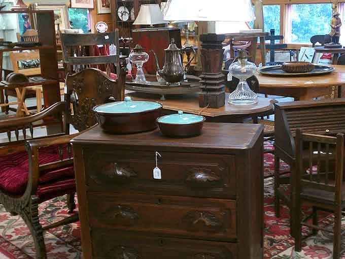 Not just furniture, but time machines with drawers&mdash;each piece waiting to bring character to someone's home without emptying their savings account.