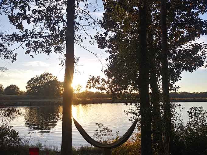 Sunset + hammock + lakeside views = the equation for perfect relaxation that even math-haters can appreciate.