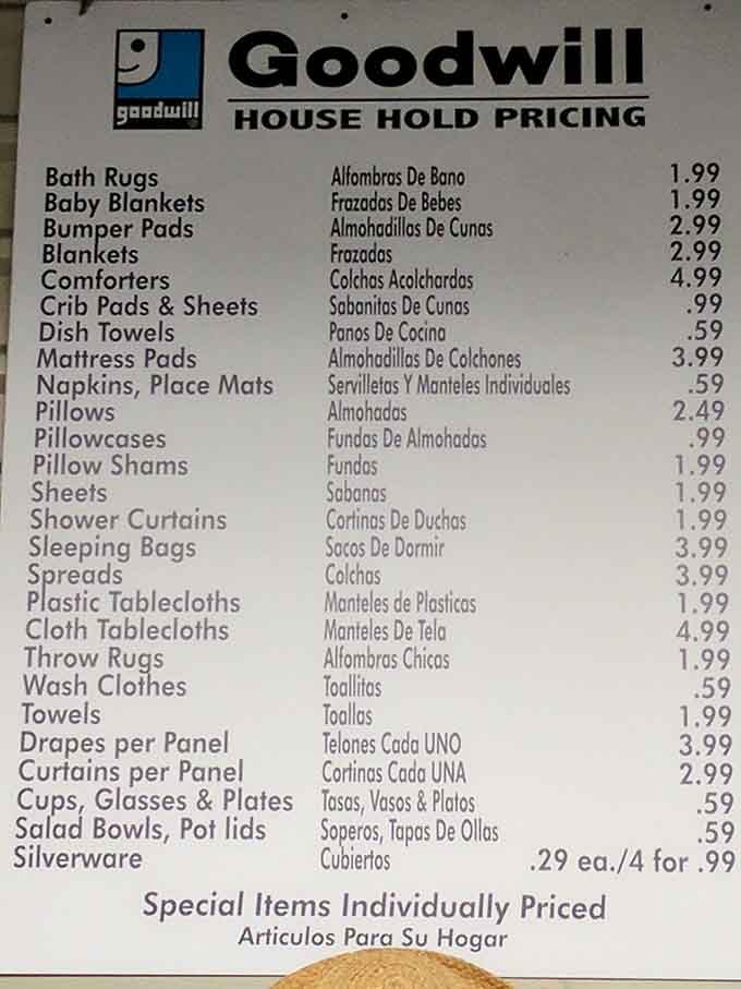 These prices aren't from 1975, they're real! A household budget's best friend, proving that setting up home doesn't require emptying your wallet.