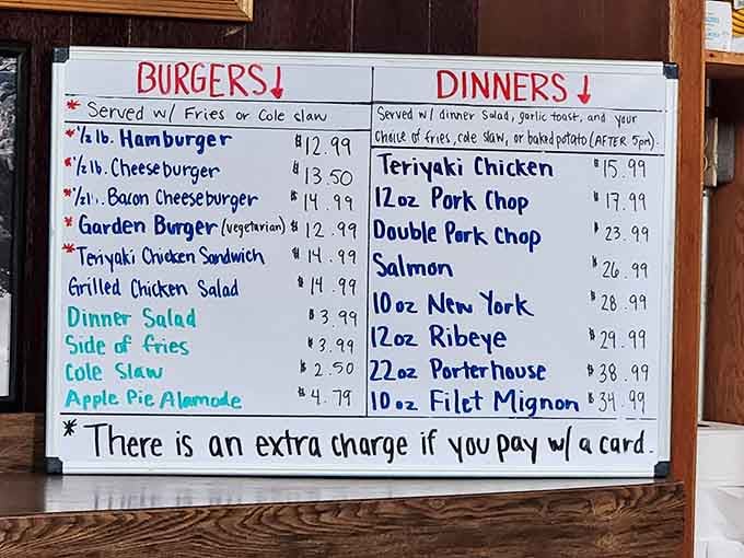 The menu board tells you everything you need to know&mdash;this place has priorities as straightforward as its flavors.