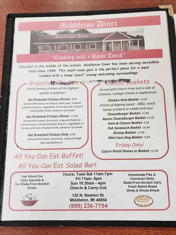 "Cooking with a Home Touch" isn't just a slogan&mdash;it's the philosophy behind every broasted chicken dinner and homemade pie that leaves the kitchen.