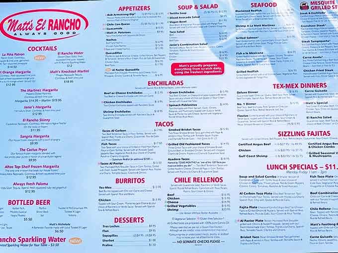 The menu at Matt's is like a roadmap to happiness&mdash;just close your eyes, point randomly, and prepare for deliciousness to arrive at your table.